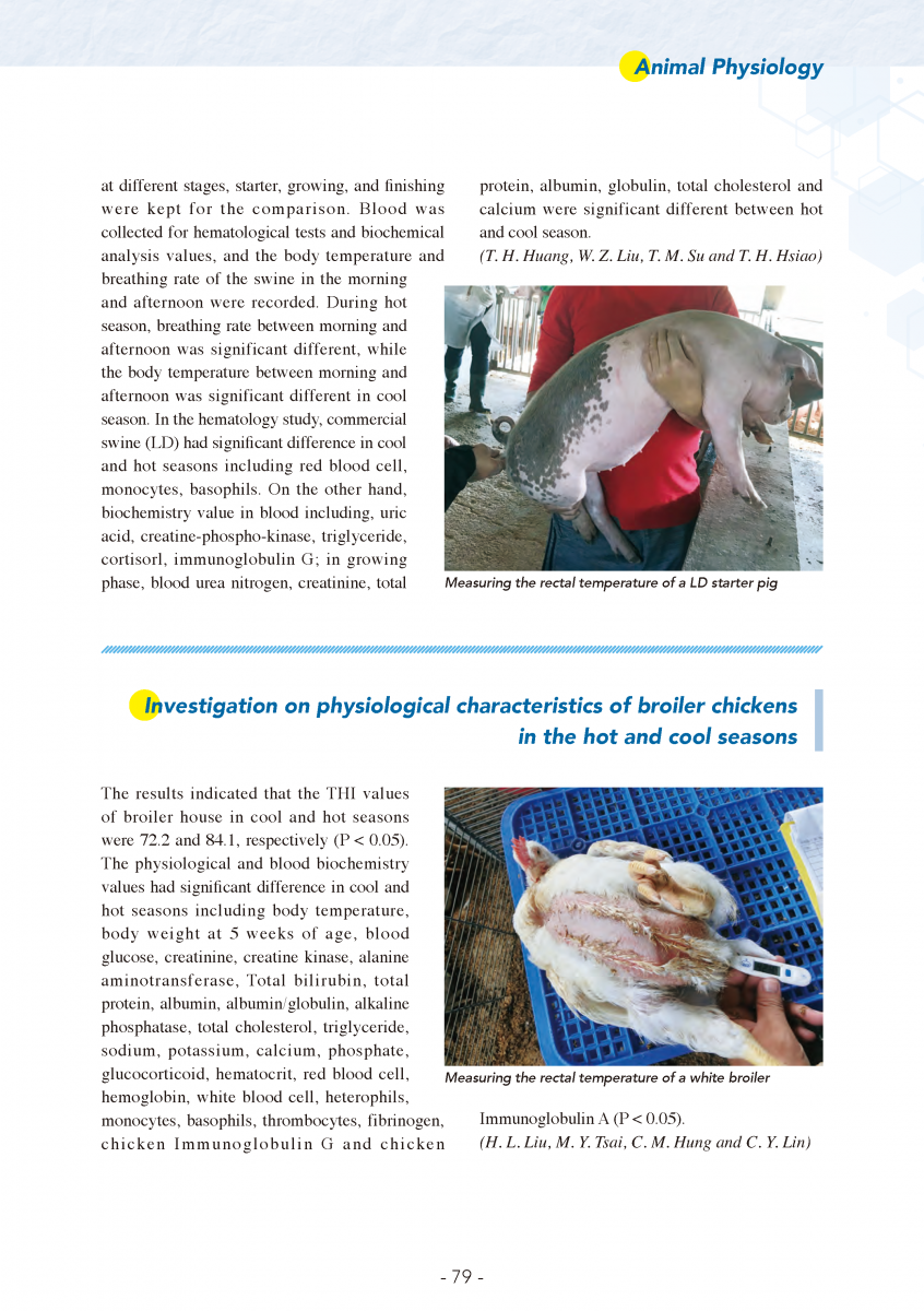 Animal Physiology(Taiwan Livestock Research Institute, Ministry of Agriculture)